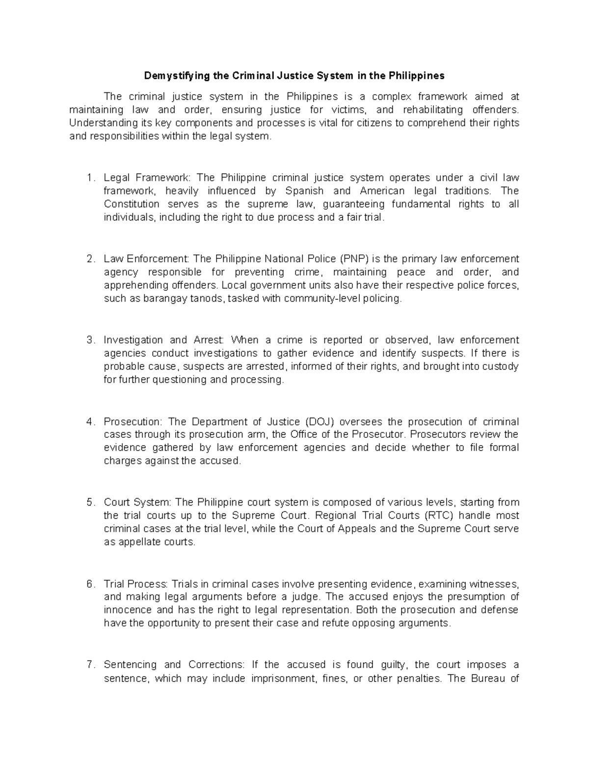Demystifying the Criminal Justice System in the Philippines ...