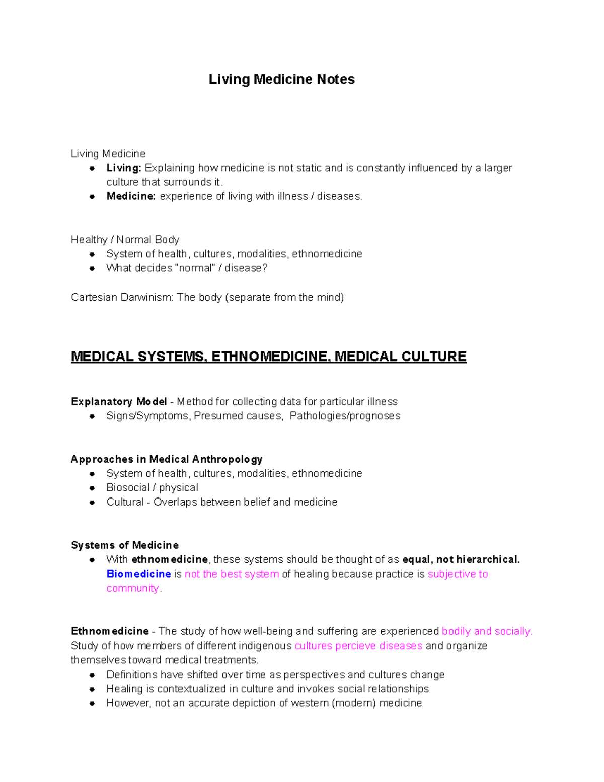 Living Medicine - Medicine: experience of living with illness ...