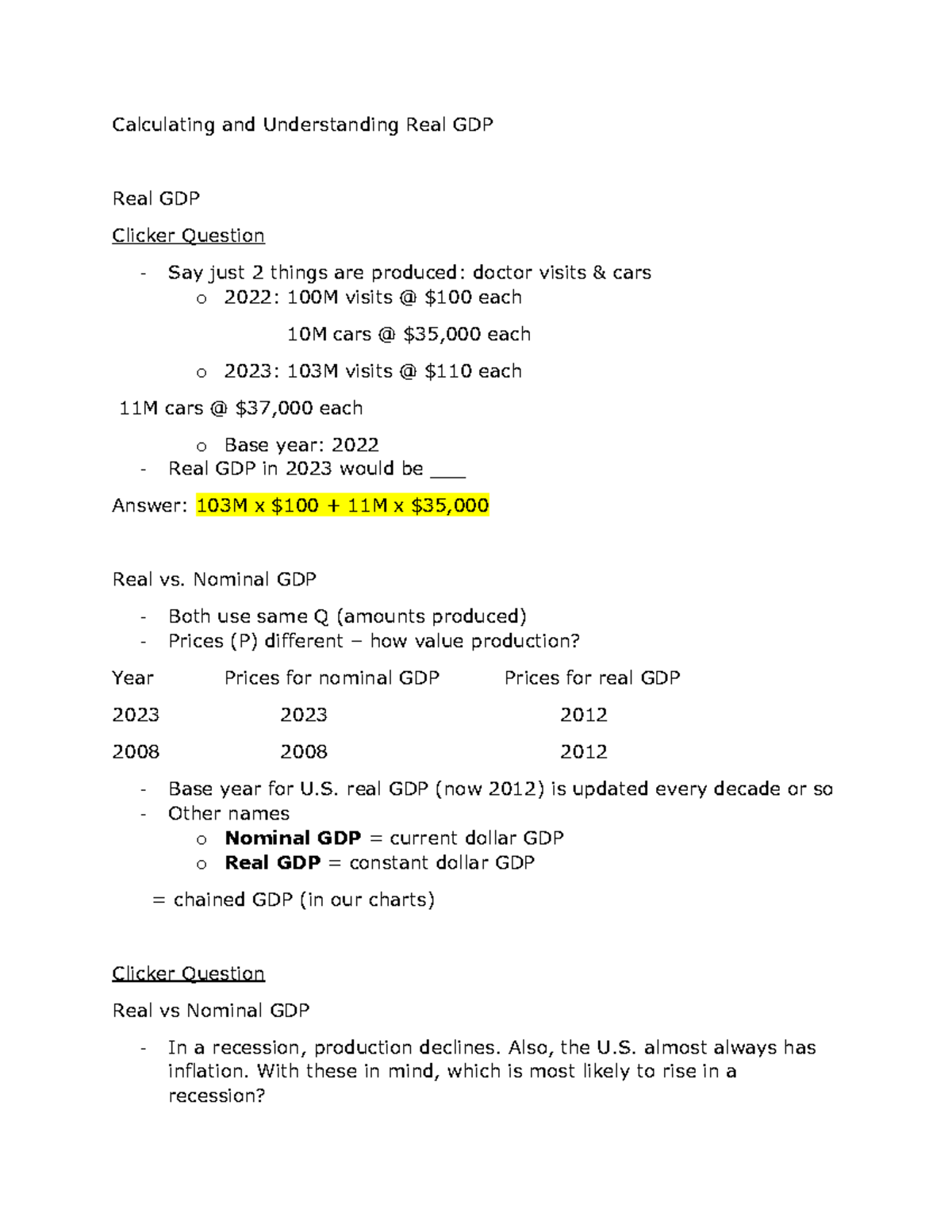 Macroeconomics (3 of Section 1) - Calculating and Understanding Real ...