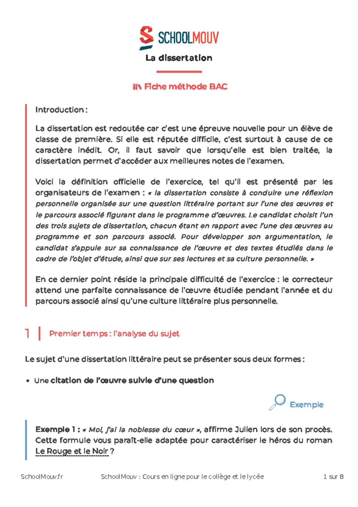 La-dissertation fiche-methode-bac - La dissertation Fiche méthode BAC ...