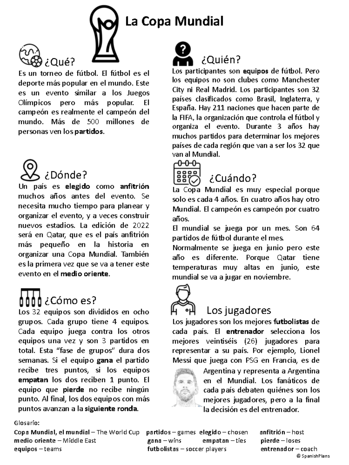 Copa Mundial Lectura - Hey do your work - La Copa Mundial ¿Qué? Es un ...