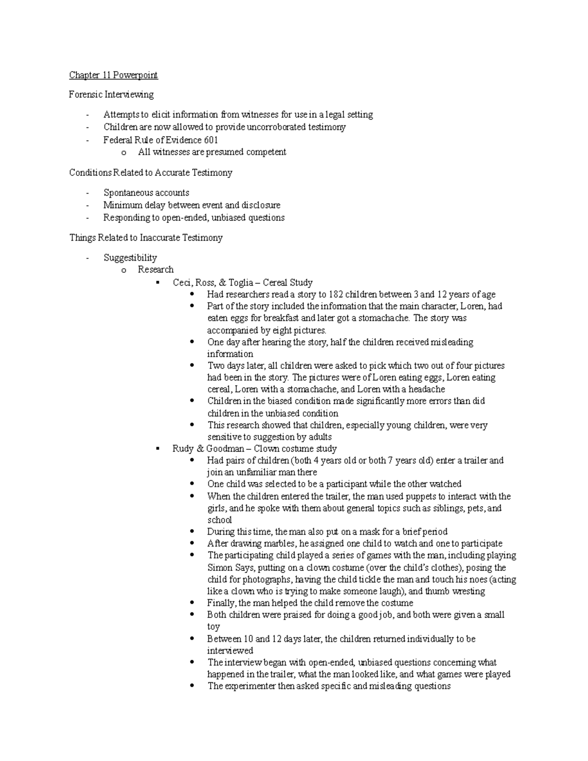 Chapter 11 Powerpoint - Lecture notes 11 - Chapter 11 Powerpoint ...