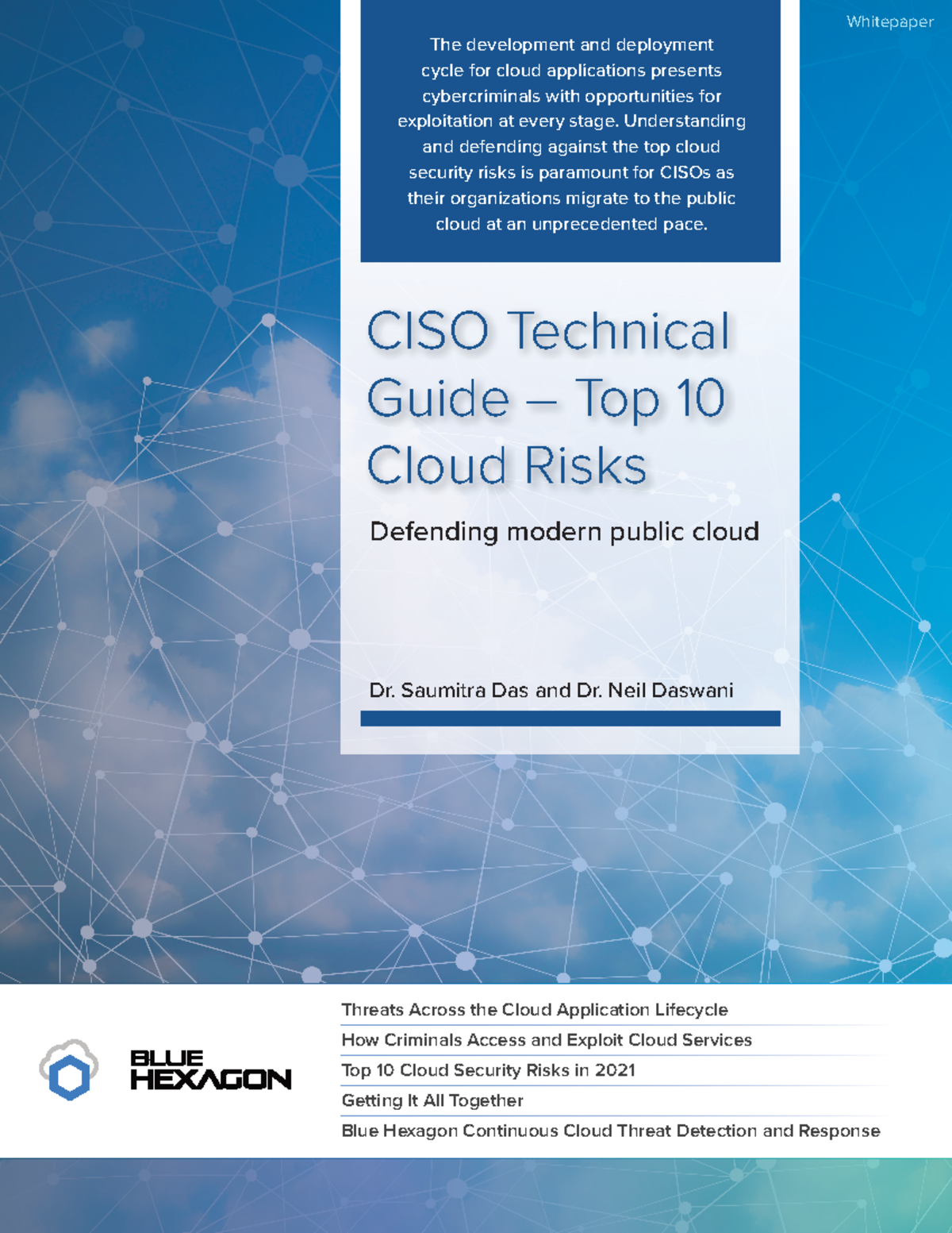 10 Cloud Risks CISO Whitepaper - Whitepaper CISO Technical Guide – Top ...