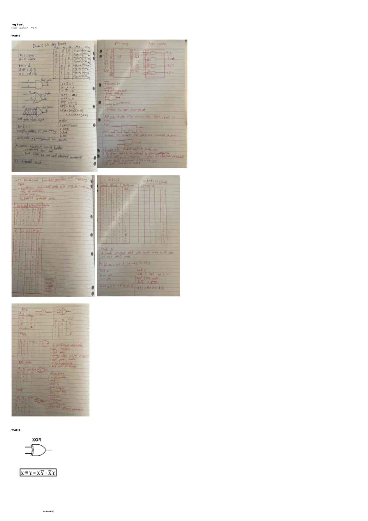 Log Book - Week 3 Week 5 Log Book Monday, 18 March 2024 7:48 AM 01 10 ...