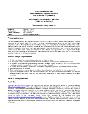 Assignment 3 - Concordia University Department of Computer Science and Software Engineering ...