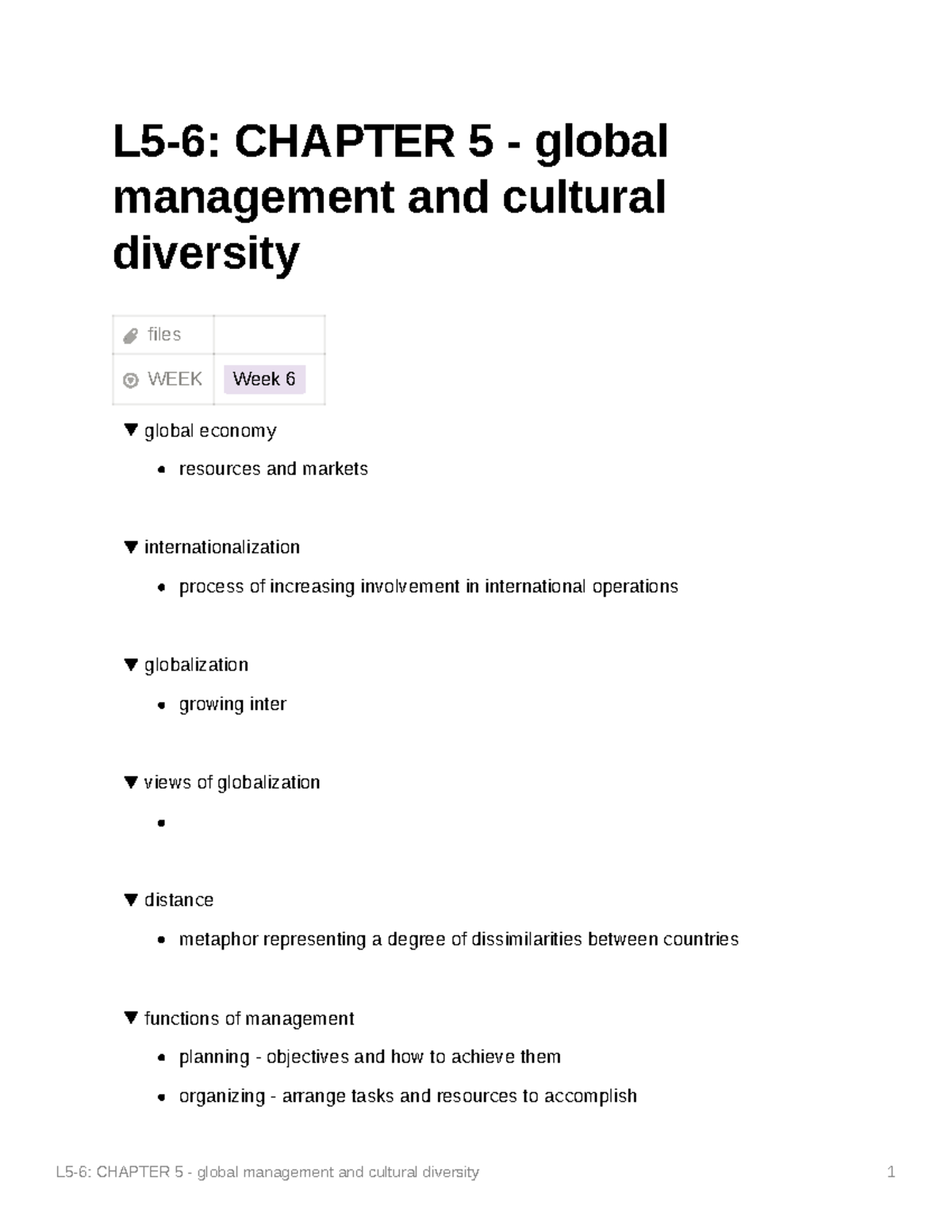 L5-6 Chapter 5 - global management and cultural diversity - L5-6 ...
