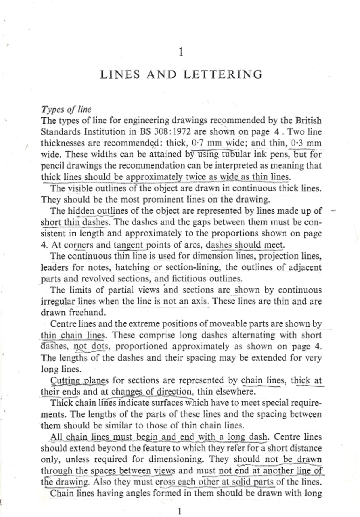 Lec 1 Notes - Lines - Principles of Tangency - 1 LINES AND LETTERING I ...