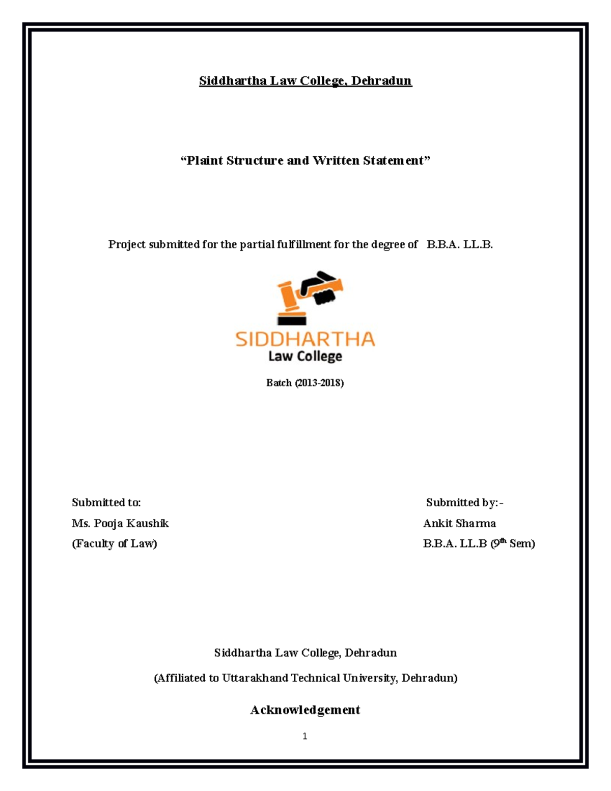 380716929 Drafting Pleading and Conveyancing - Siddhartha Law College ...