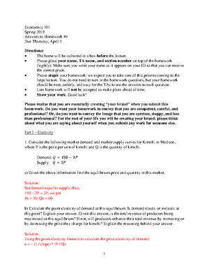 Problem Set 2 - PS2 - Problem Set 2 Due on October 11, 5pm Question 1 A consumer has preferences ...
