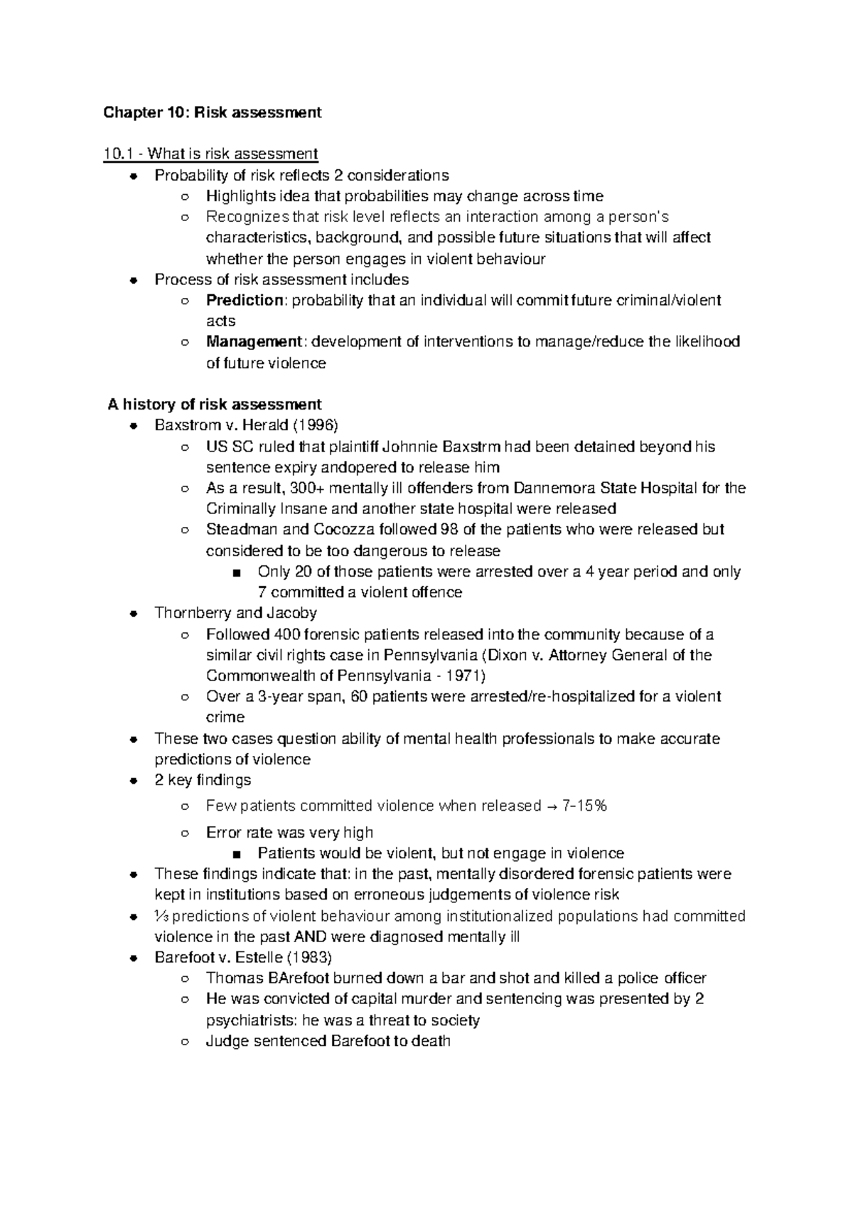 Chapter 10 Risk assessment - Chapter 10: Risk assessment 10 - What is risk assessment ...
