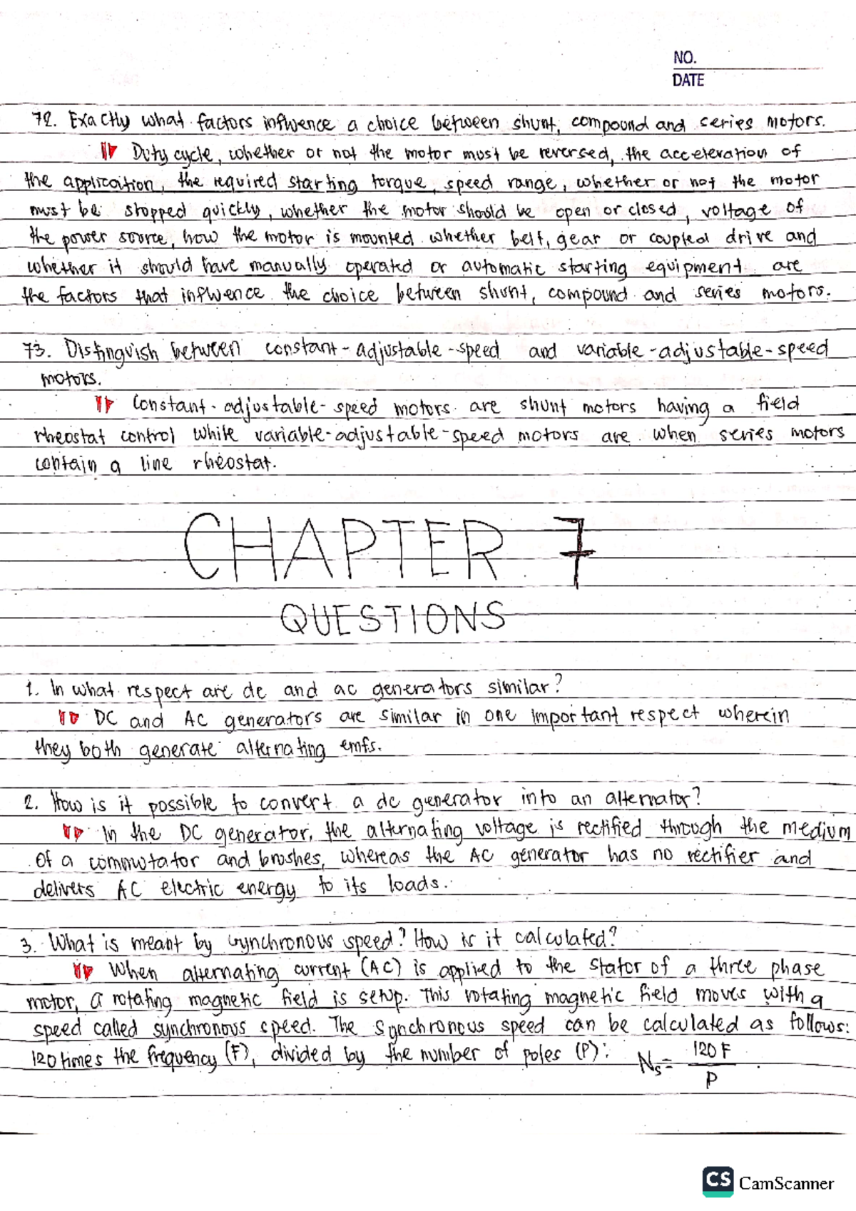 DC AND AC Machinery- Chapter 7 - Mechanical Engineering - NVSU - Studocu