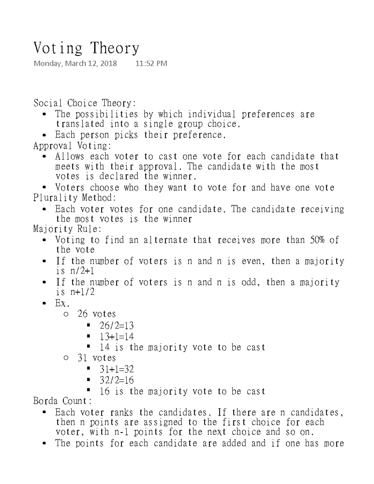 Voting Theory 2 - Douglas Platt - Warning: TT: undefined function: 32 ...