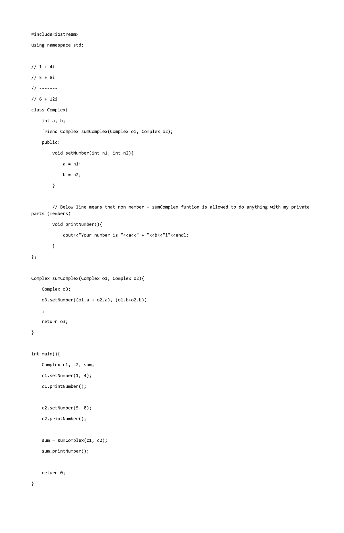 C++friend function: sample program in c++ and properties. - Object ...