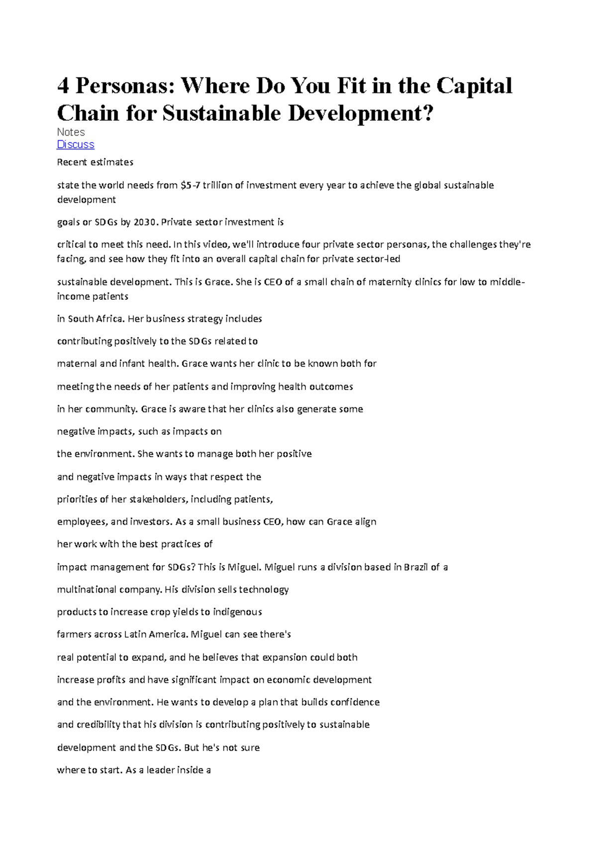 4 Personas Where Do You Fit in the Capital Chain for Sustainable ...