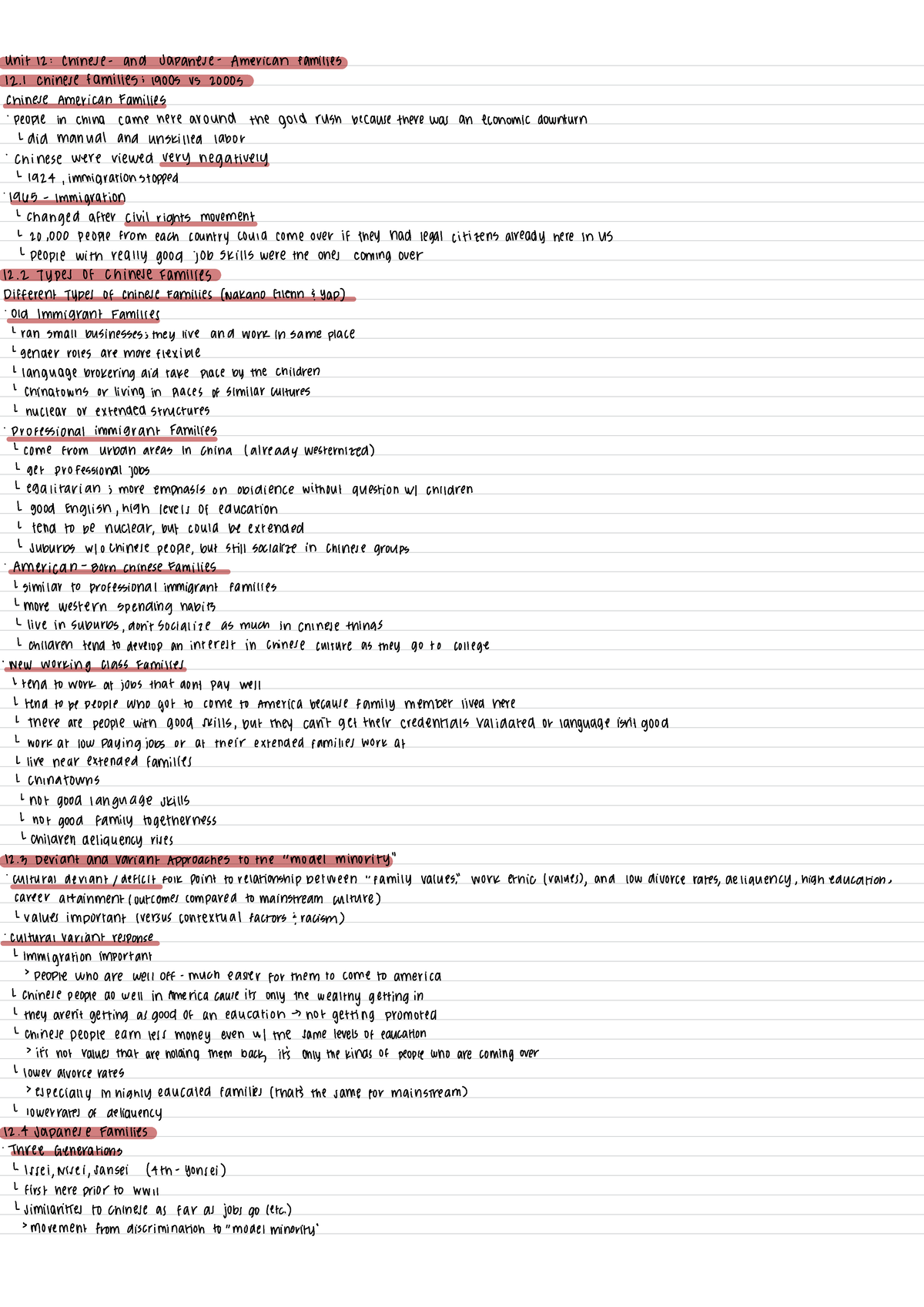 Chinese and Japanese American Families Pt 1 - Unit 12 : Chinese - and ...