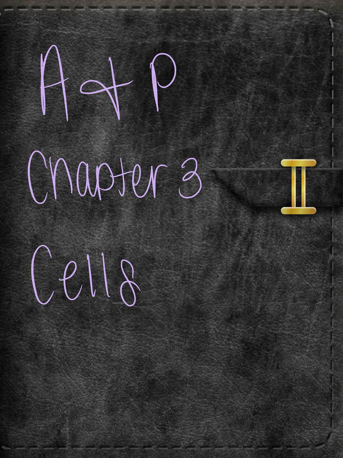 Chapter 3 notes - Chapter Three - Cells the Living Units Define the ...
