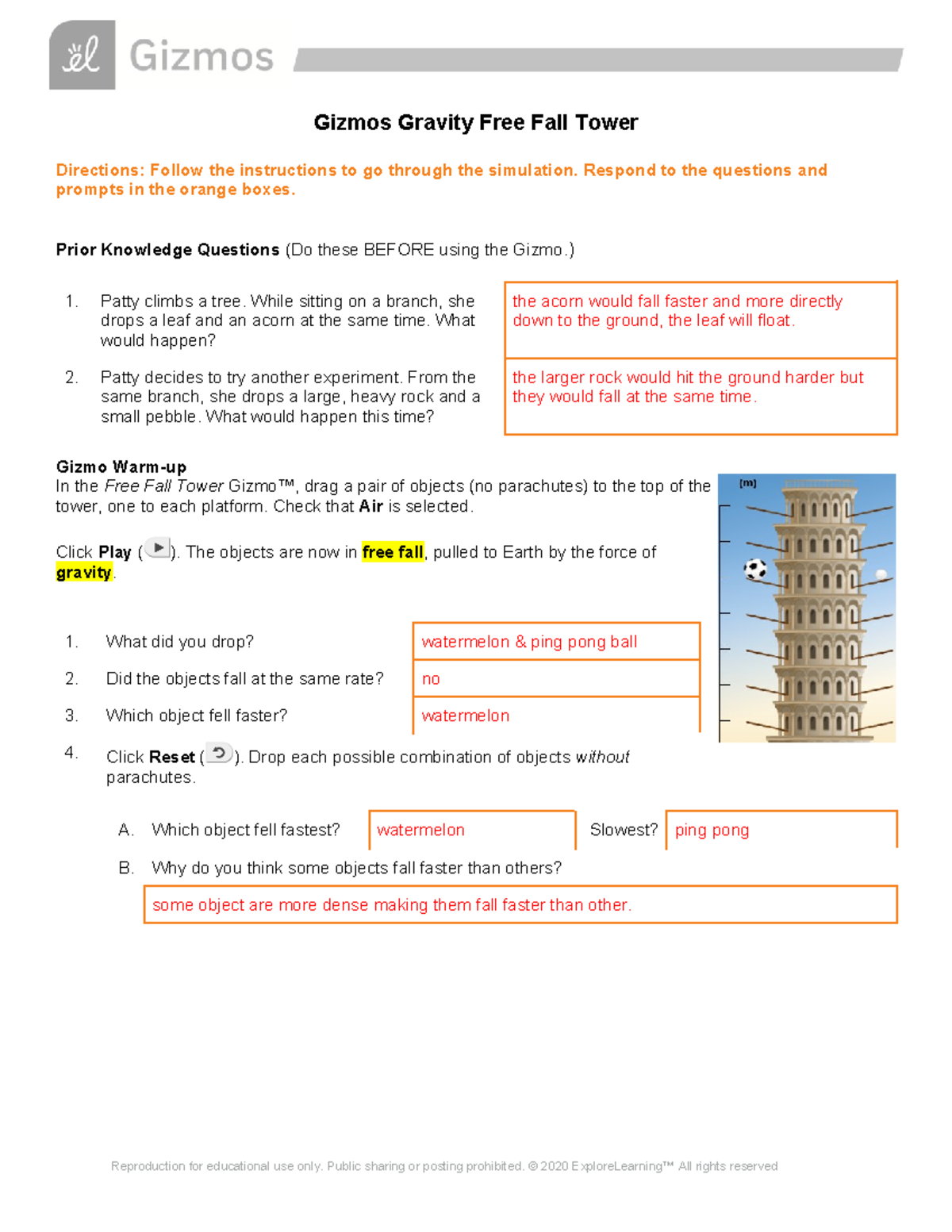 Gizmos Gravity Free Fall Tower - Gizmos Gravity Free Fall Tower ...