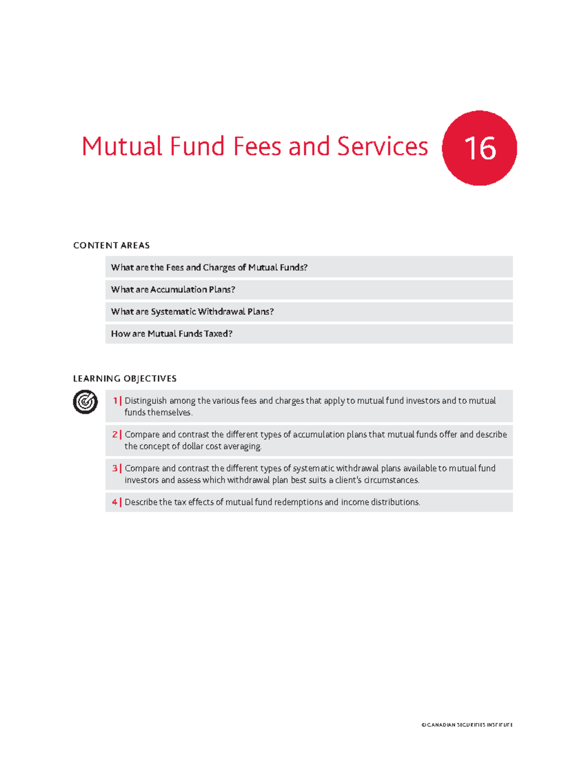 Chapter 16: mutual fund fees - 16 CONTENT AREAS What are the Fees and ...