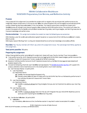 Communicating Research Findings - NR-446 - Chamberlain University - Studocu