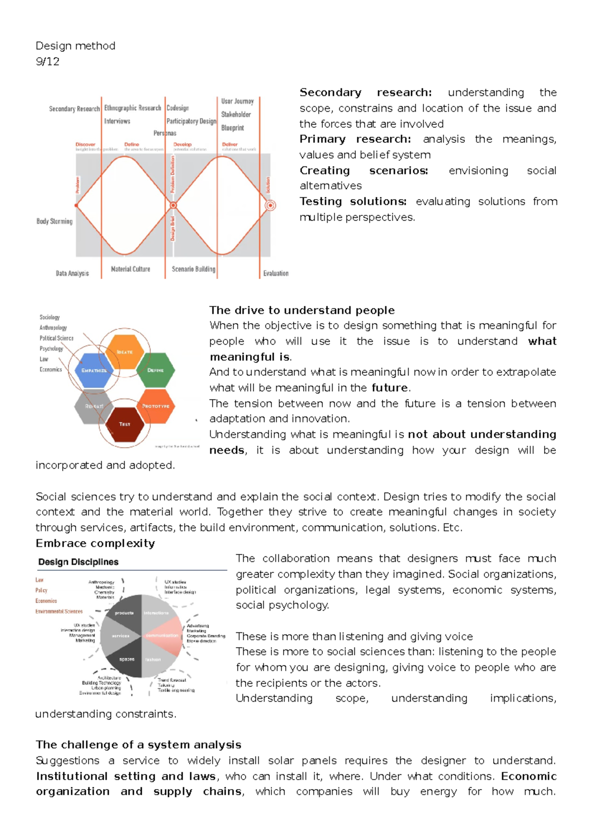 Design method - note - Design method 9/ Secondary research ...