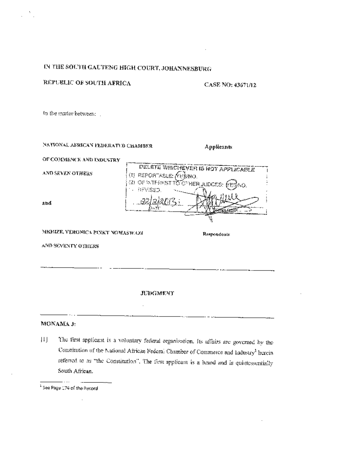 62 - Case law - CSL2601 - Studocu