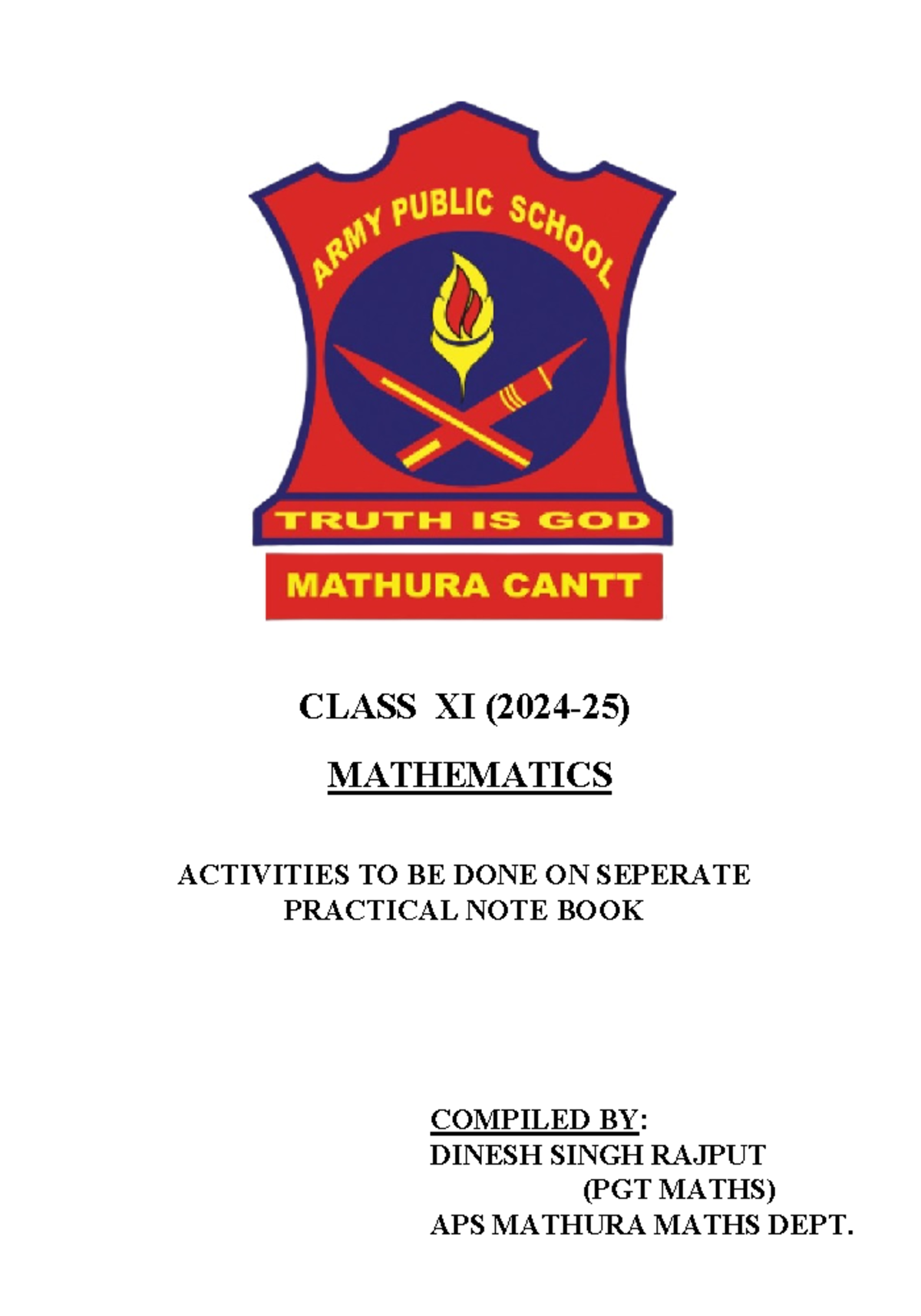 XI Maths HW Activities Assignment (2024-25) - CLASS XI (202 4 -2 5 ...