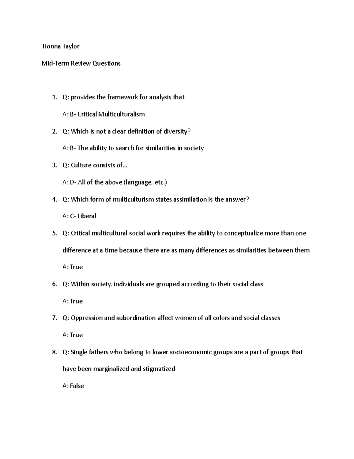 Mid Term Review Questions Tionna Taylor Mid Term Review Questions 1 mid-term-review-questions-tionna-taylor-mid-term-review-questions-1