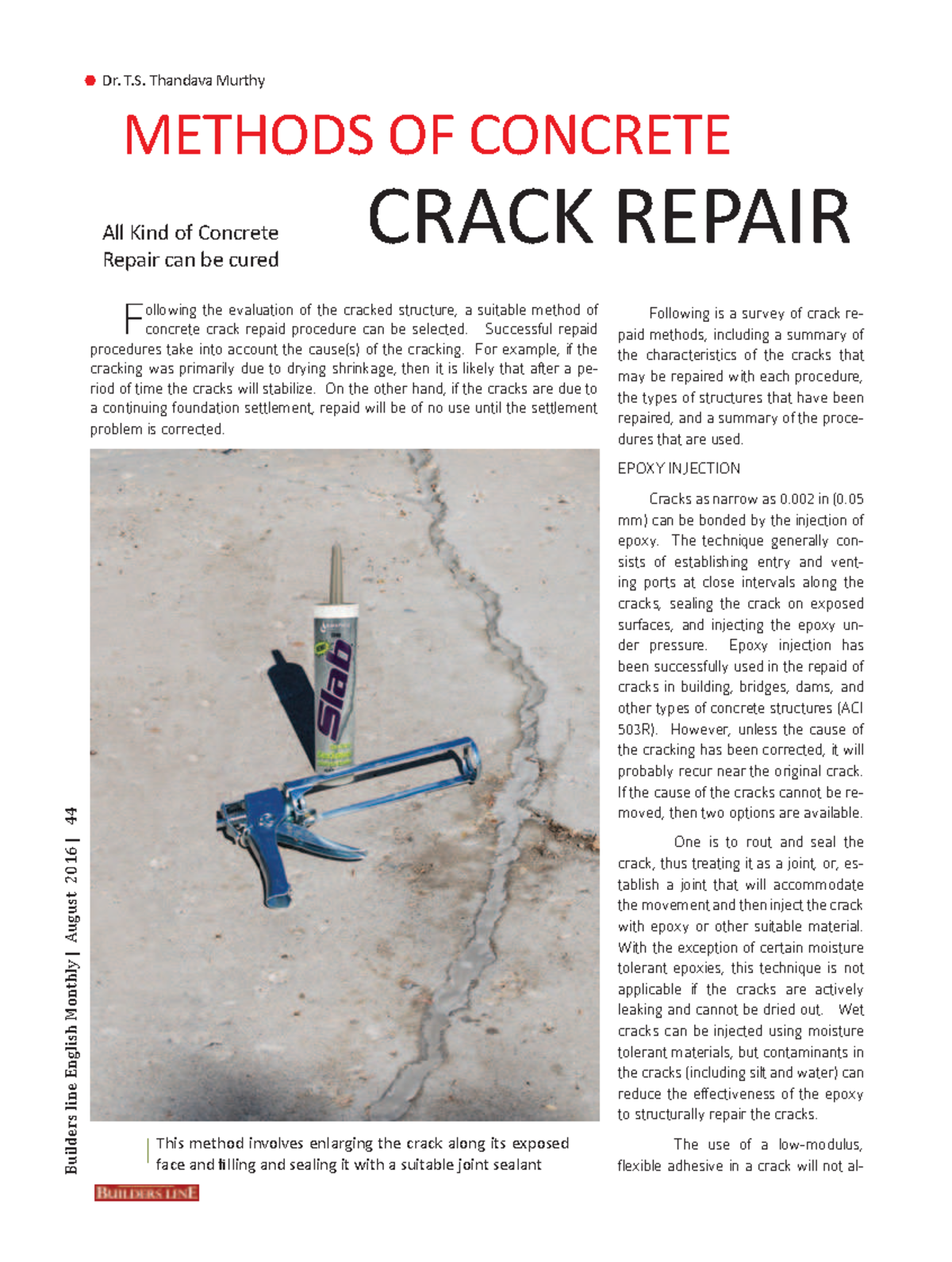 Methods of concrete crack repair - All Kind of Concrete Repair can be ...