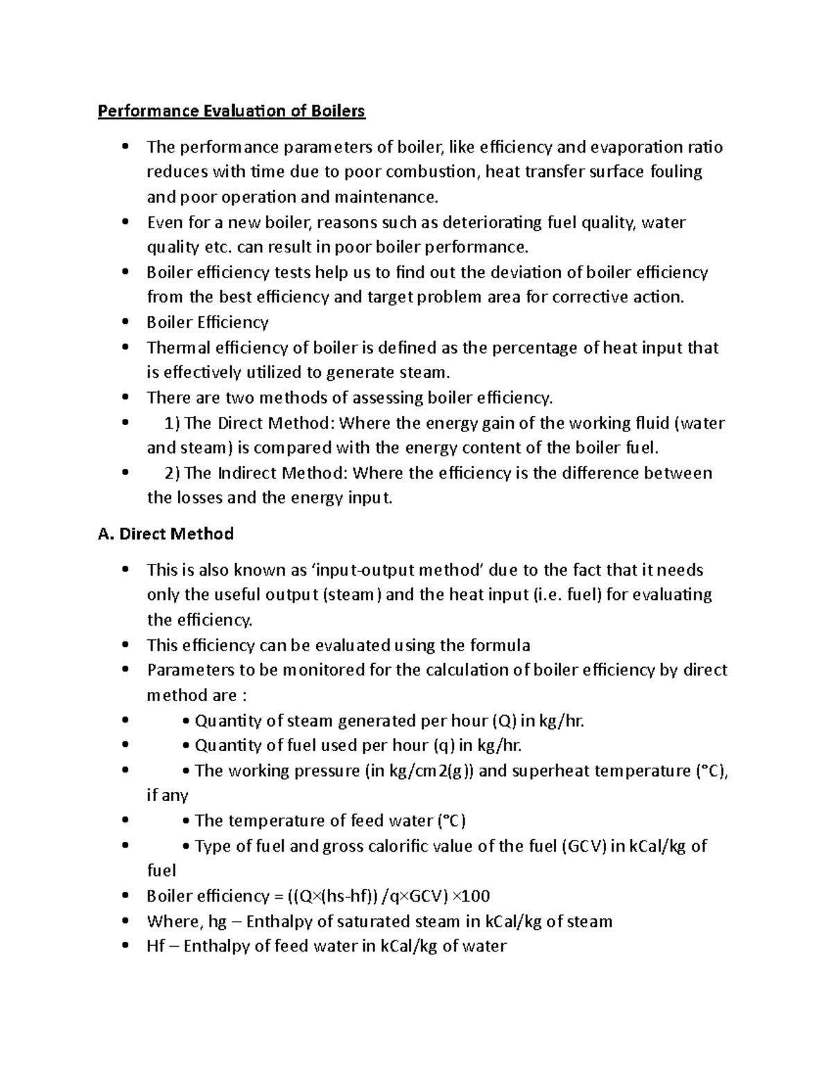 Performance evaluation of boilers - Performance Evaluation of Boilers ...