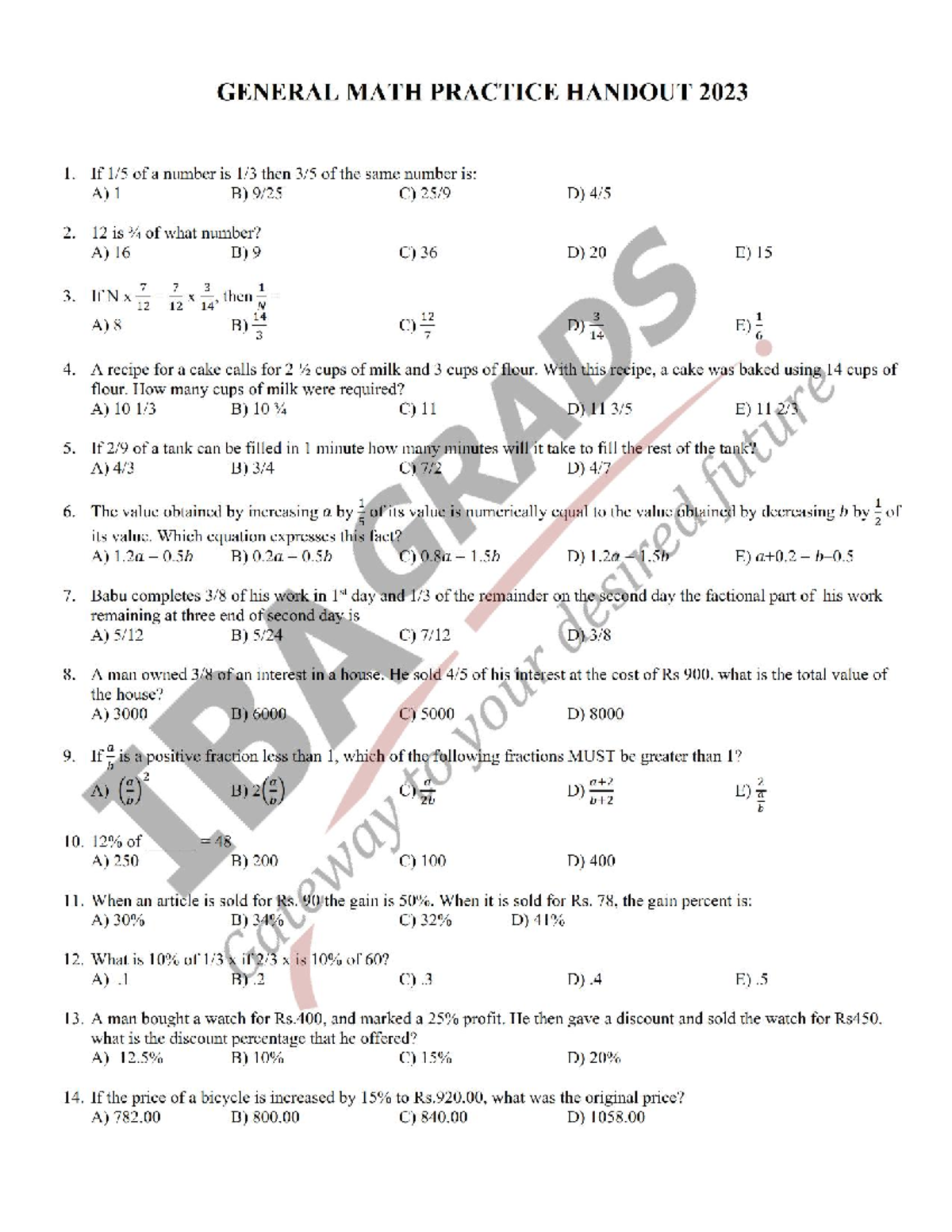 JPG General Math Practice handout 2023 - Physics 9702 - Studocu