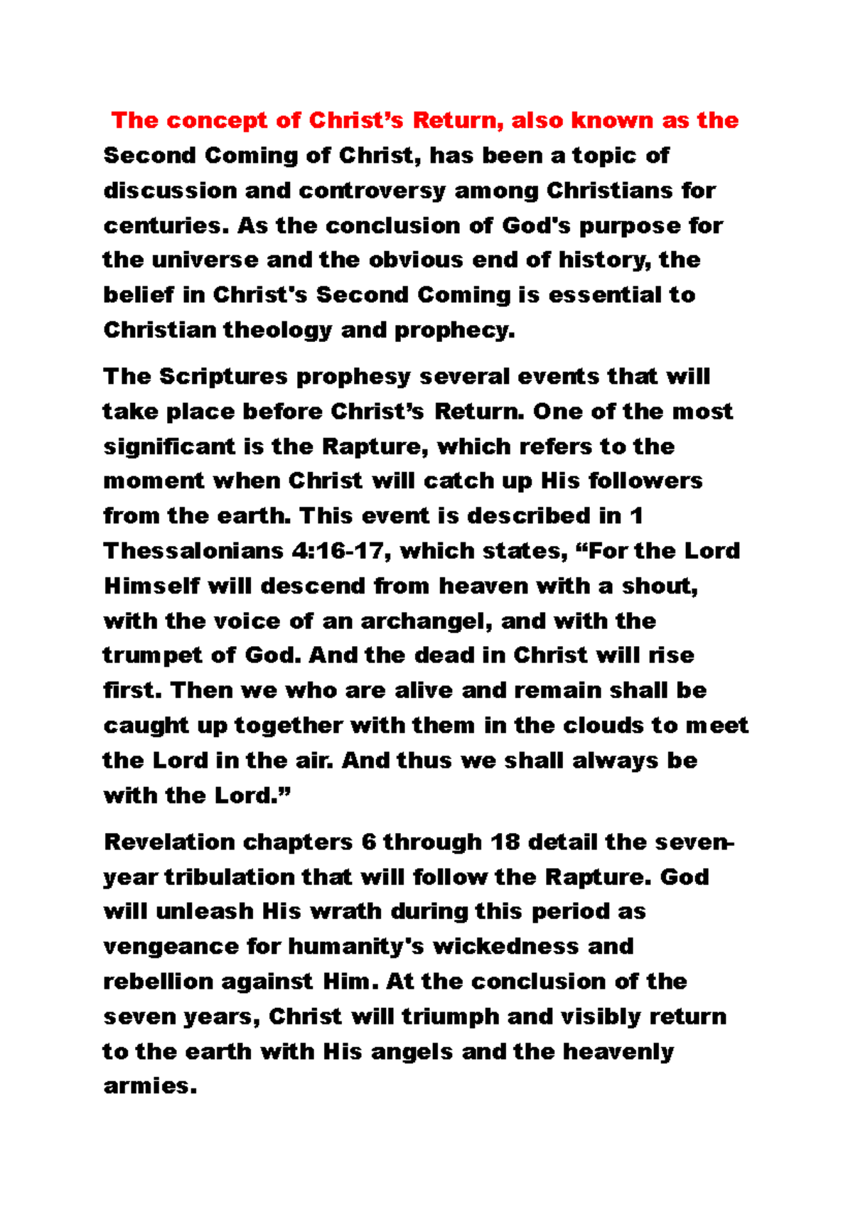 The concept of Christ - Useful materials - The concept of Christ’s ...