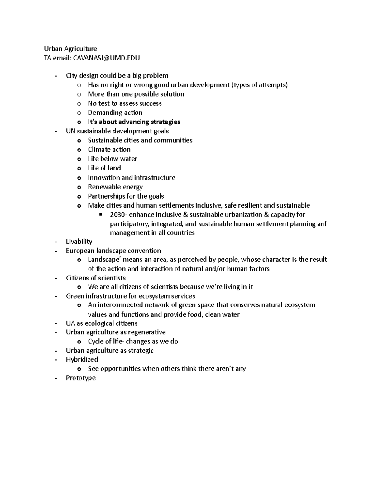 Urban Agriculture City Of Design Urban Agriculture Ta Email