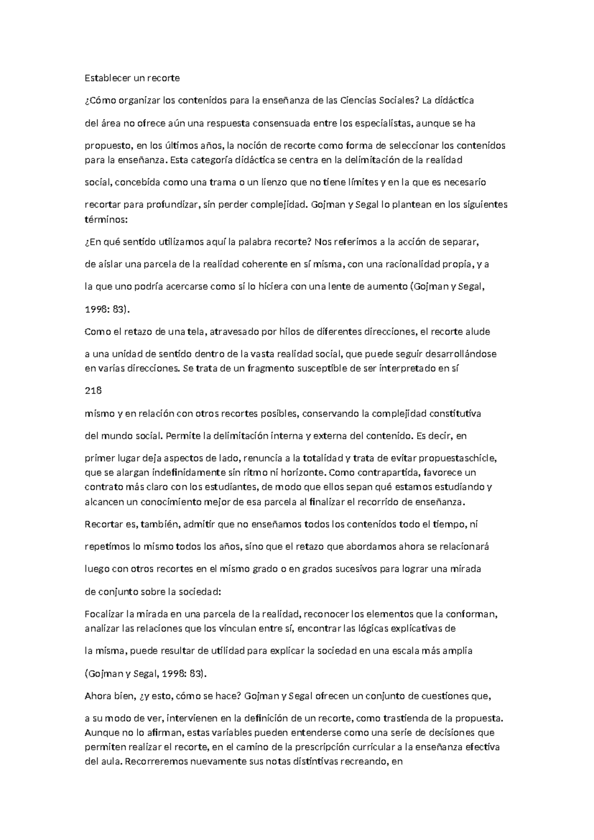 Establecer un recorte - Establecer un recorte ¿Cómo organizar los ...