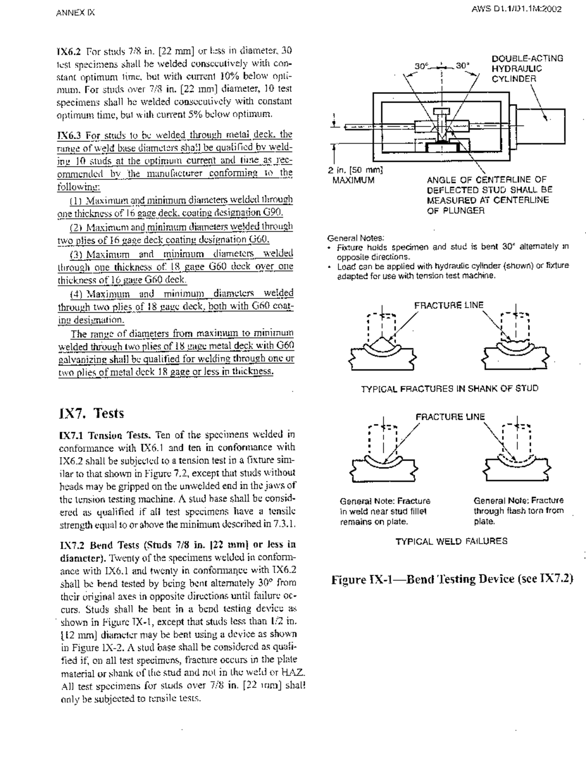 AWS Annex IX Bend Test - Diseño DE Transportador - Diseño de Producción ...