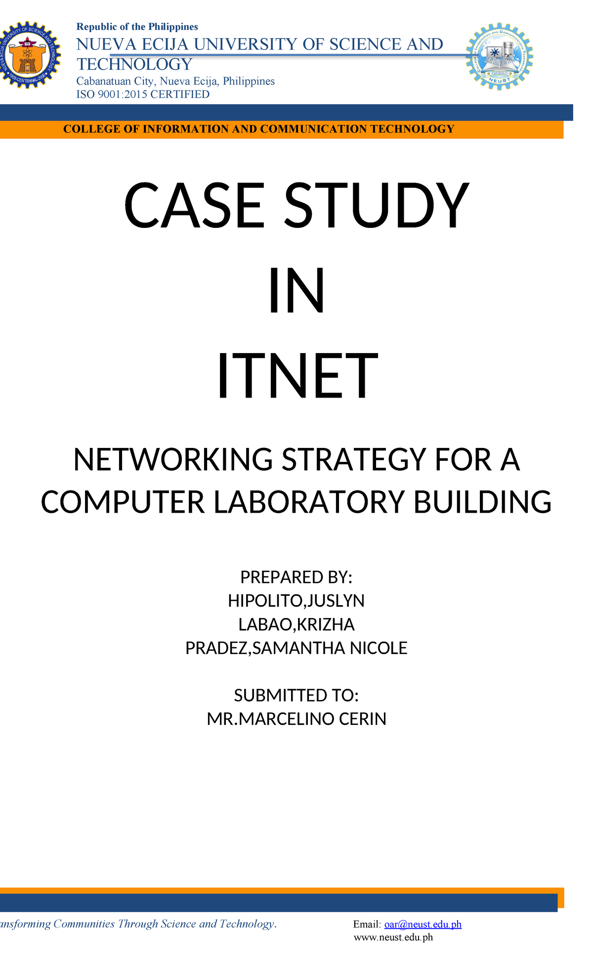 Itnet-CC102 - ahahhahahahahahaha - COLLEGE OF INFORMATION AND ...