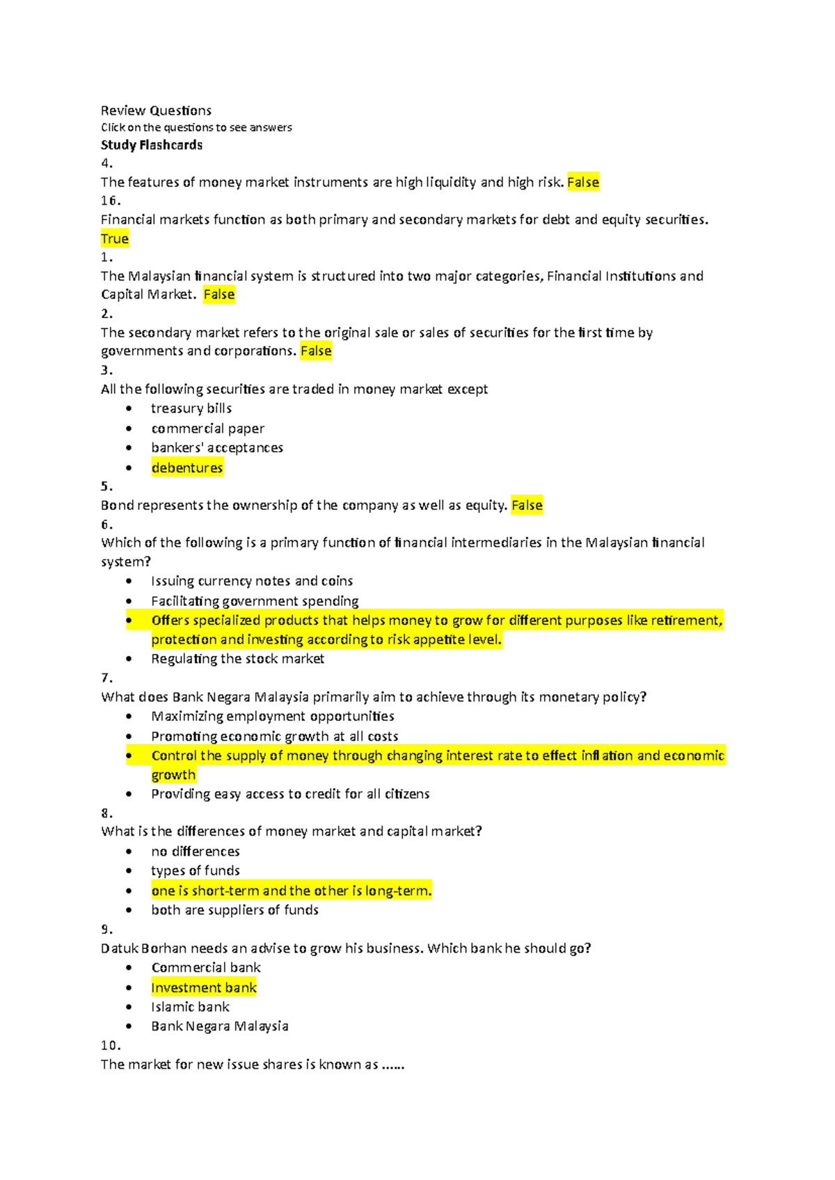 Quiz 2 - quiz 2 - Review Questions Click on the questions to see ...