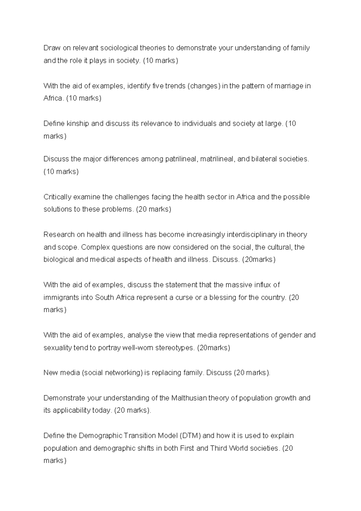 Exam Scope -AZA1366 - EXAM TYPE QUESTIONS. - Draw on relevant ...