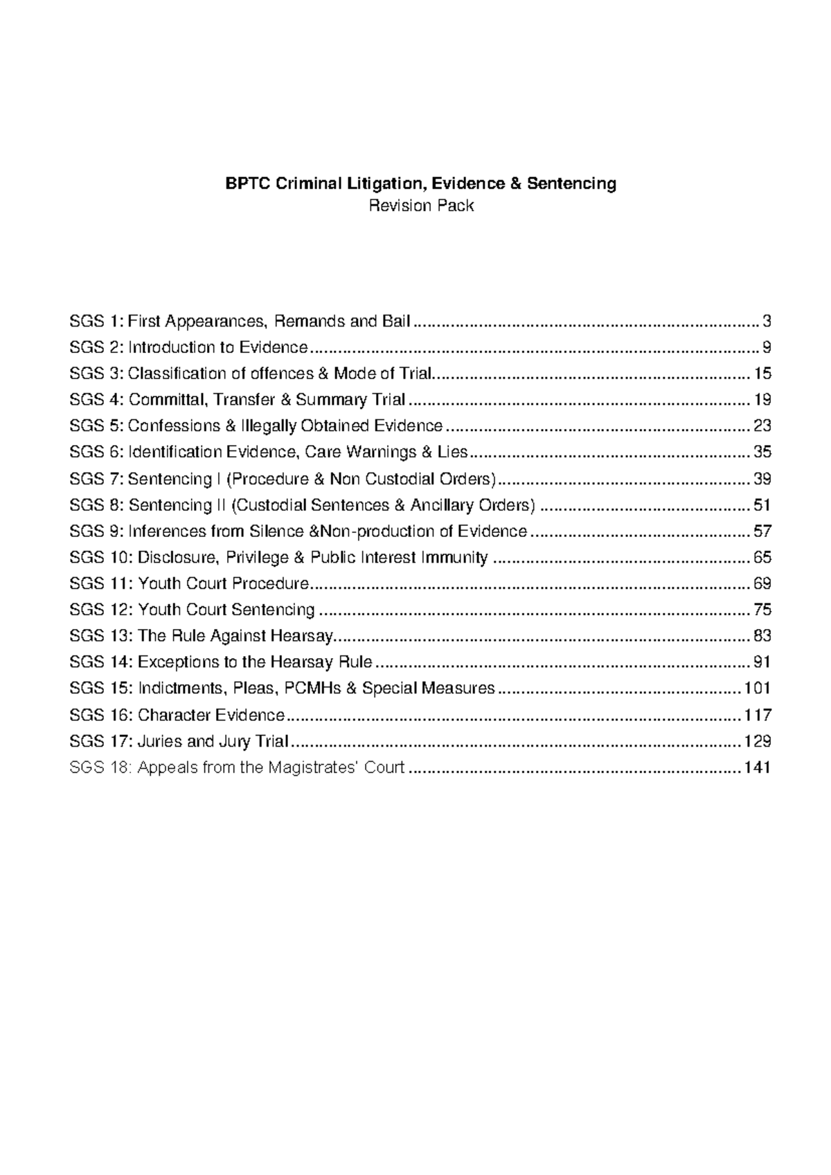 Crim-Revision-Pack - Summary Bar Practice Course - Criminal - BPTC ...