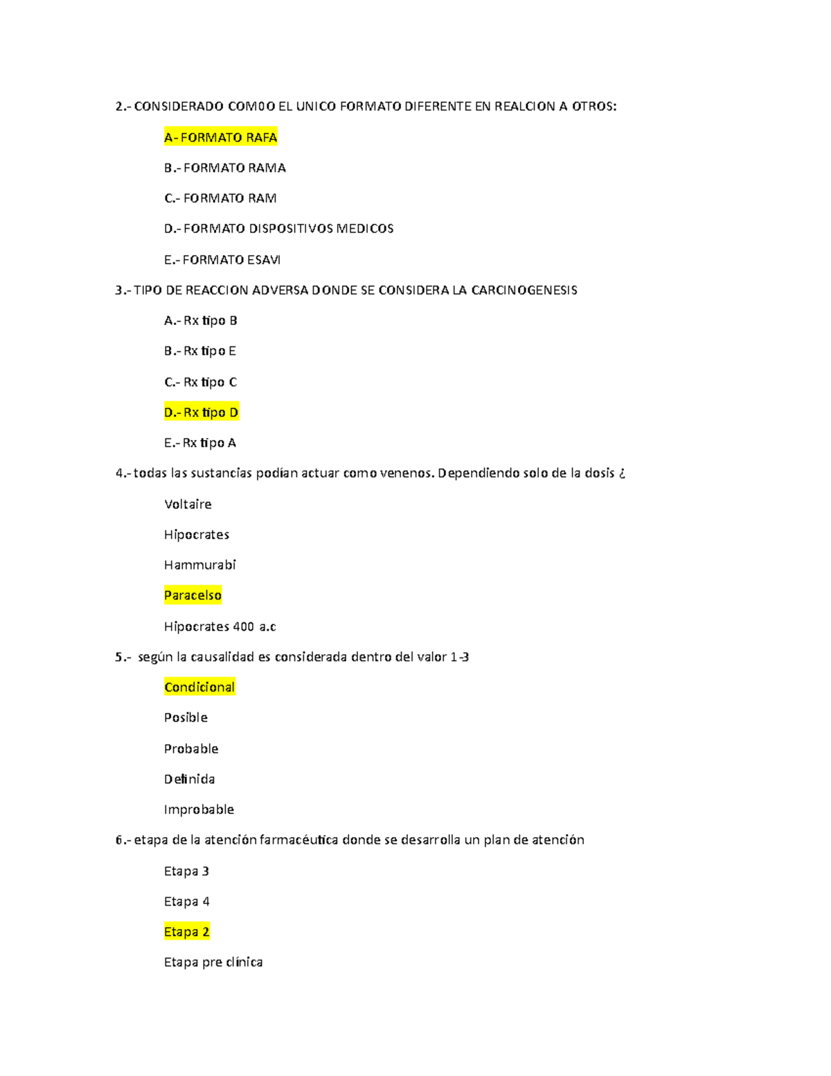 Examen Parcial - Farmacoviglilancia pasado de otra mano fase 1 de otra ...