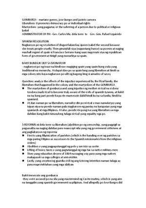 RIZL Midterm Reviewer - notes - RIZL Pen names: Rizal: Dimasalang ...