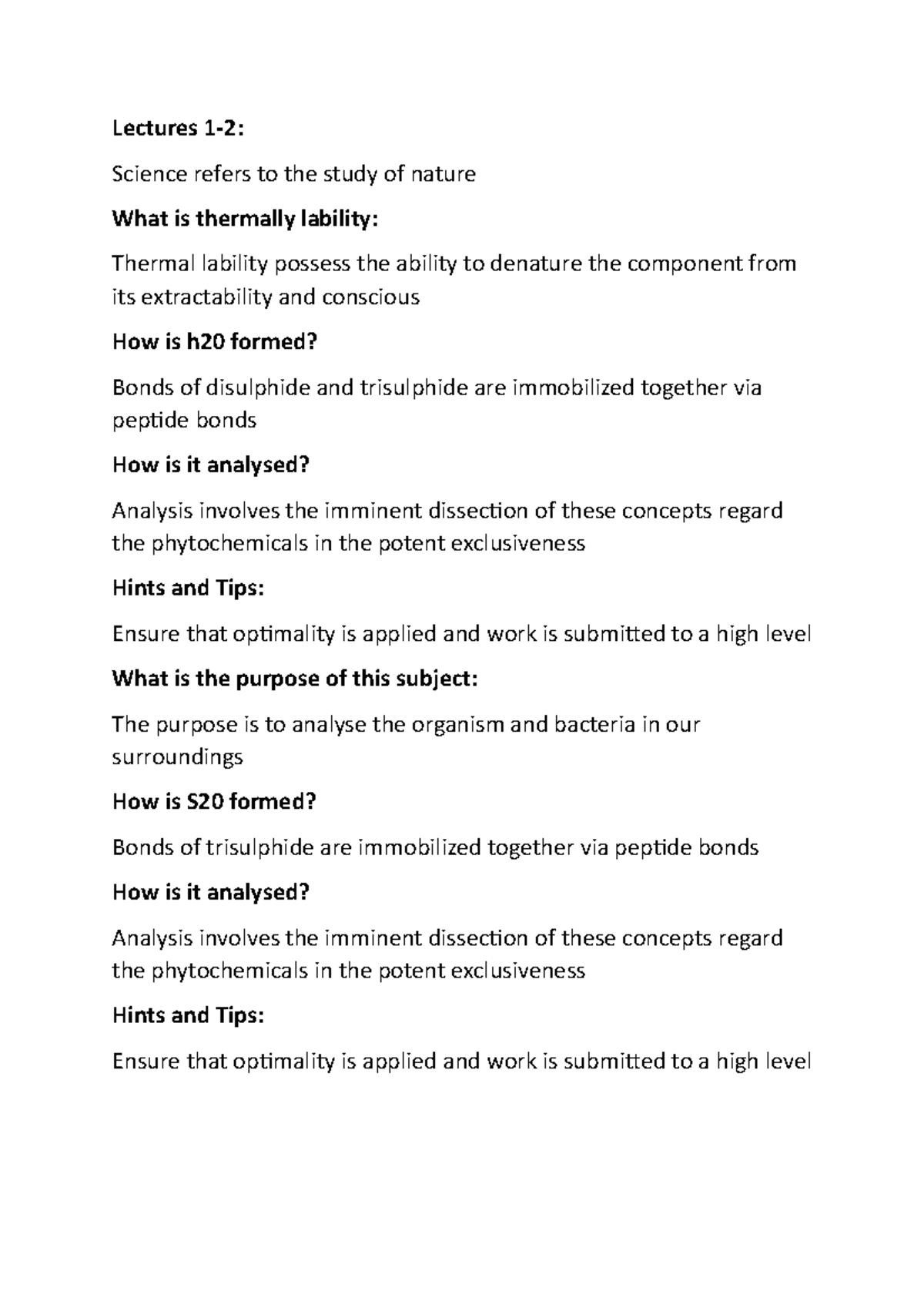 Lectures 1-2 (What is science) - Lectures 1-2: Science refers to the ...