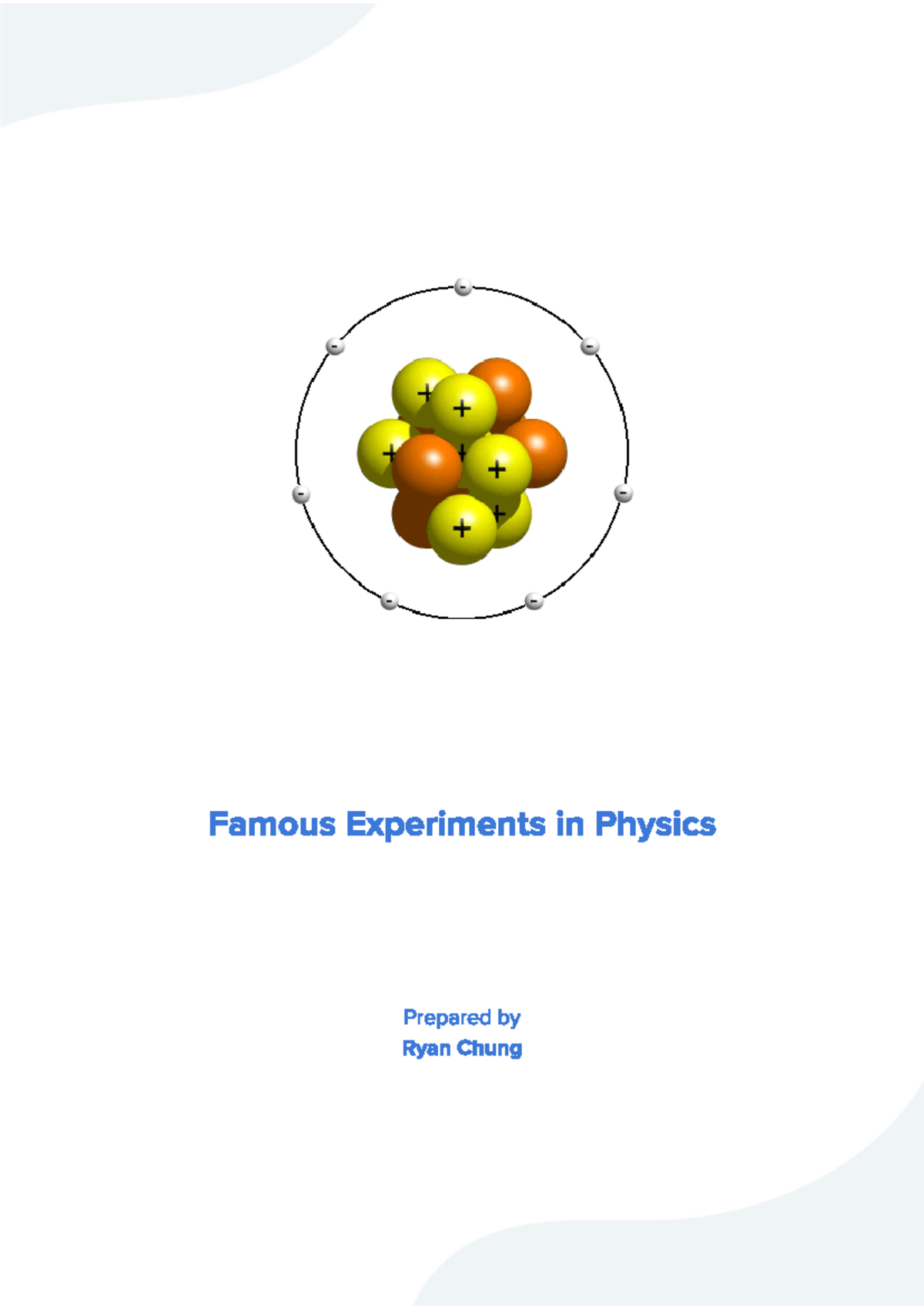 Experimental evidence for models of the atom - Famous Experiments in ...