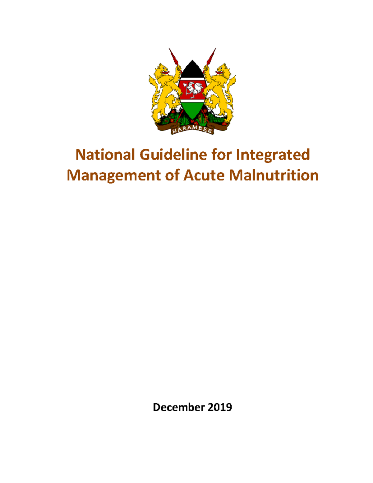 IMAM Guideline - Final Draft 5th June 2020 - National Guideline for ...