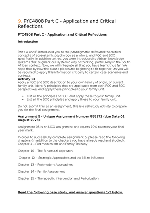 PYC4808 PART A - Ecologies of Knowledge - 7. PYC4808 PART A - Ecologies of Knowledge This ...