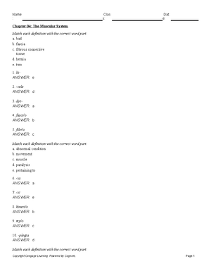 Chapter 01 Introduction to Medical Terminology - Chapter 01 ...