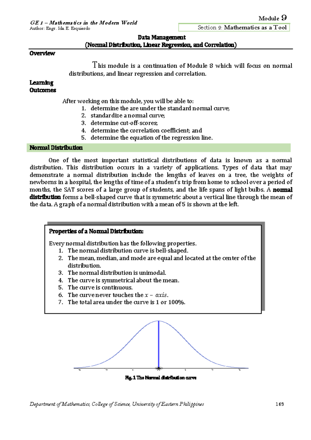 MMW Module 9 - About mathematics in the modern world - GE 1 ...