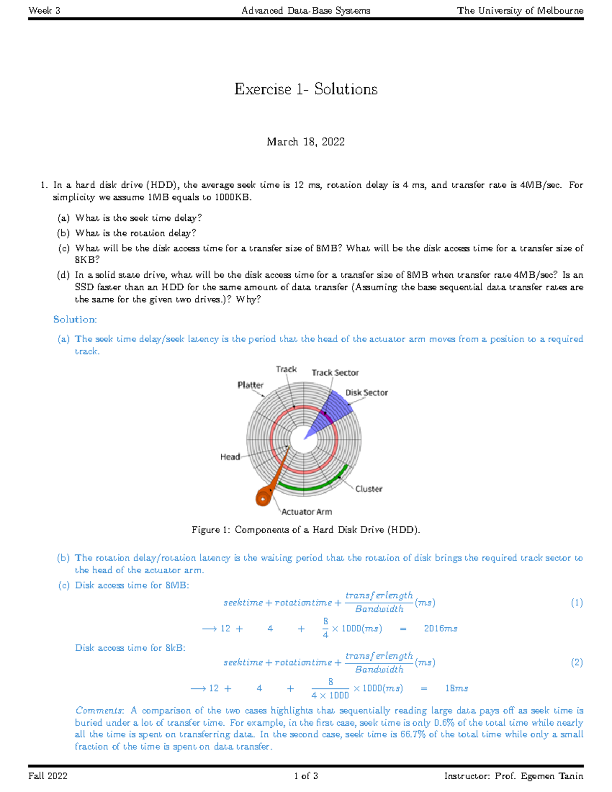 E1 Week3 Solutions - Week 3 Advanced Data-Base Systems The University ...