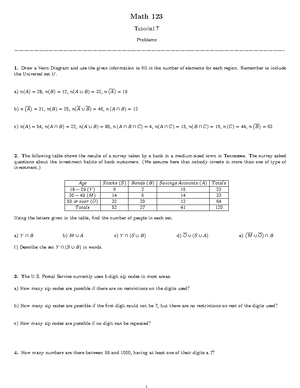 MATH 123 - Worksheet 2 - Exercises - MATH 123 - TUTORIAL WORKSHEET Name ...