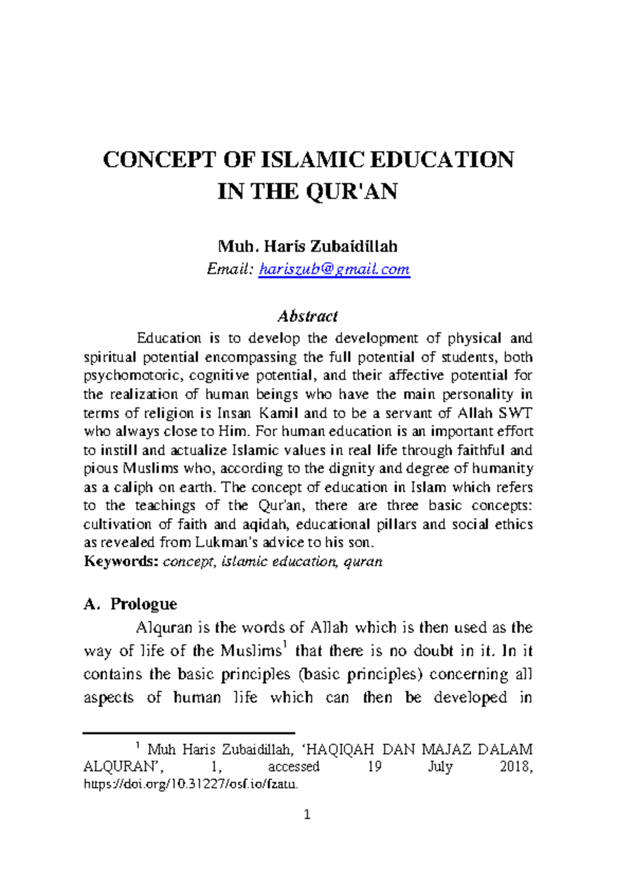 Concept of ISlamic - This is a very important pdf file. - CONCEPT OF ...