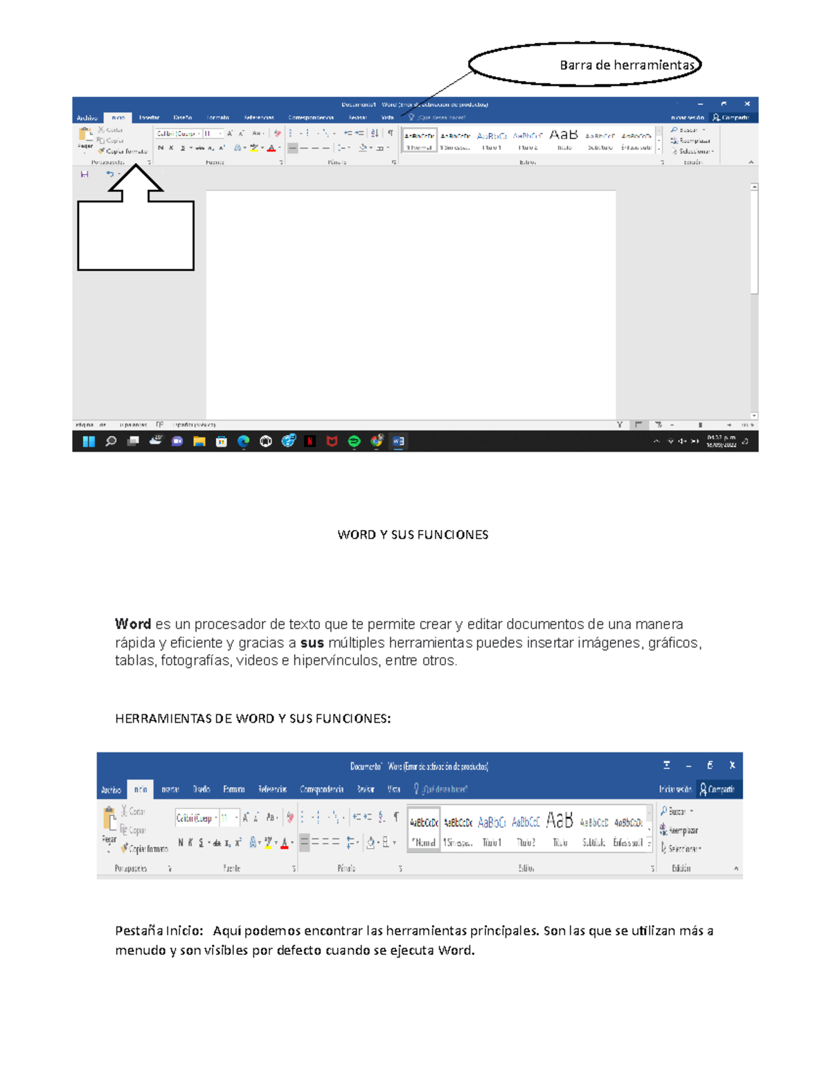 WORD Y SUS Funciones - LIBROS - WORD Y SUS FUNCIONES Word es un ...